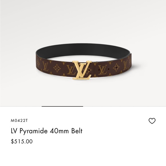 Louis Vuitton | Accessories | Lv Pyramide 4mm Belt | Poshmark